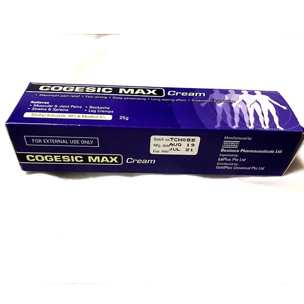 Cogesic Max Cream for Muscular Pain Relief | Shopee Singapore