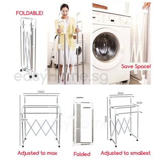 Easyhome.sg Korean Clothes Rack BR703 Laundry Rack Foldable Drying Rack ...