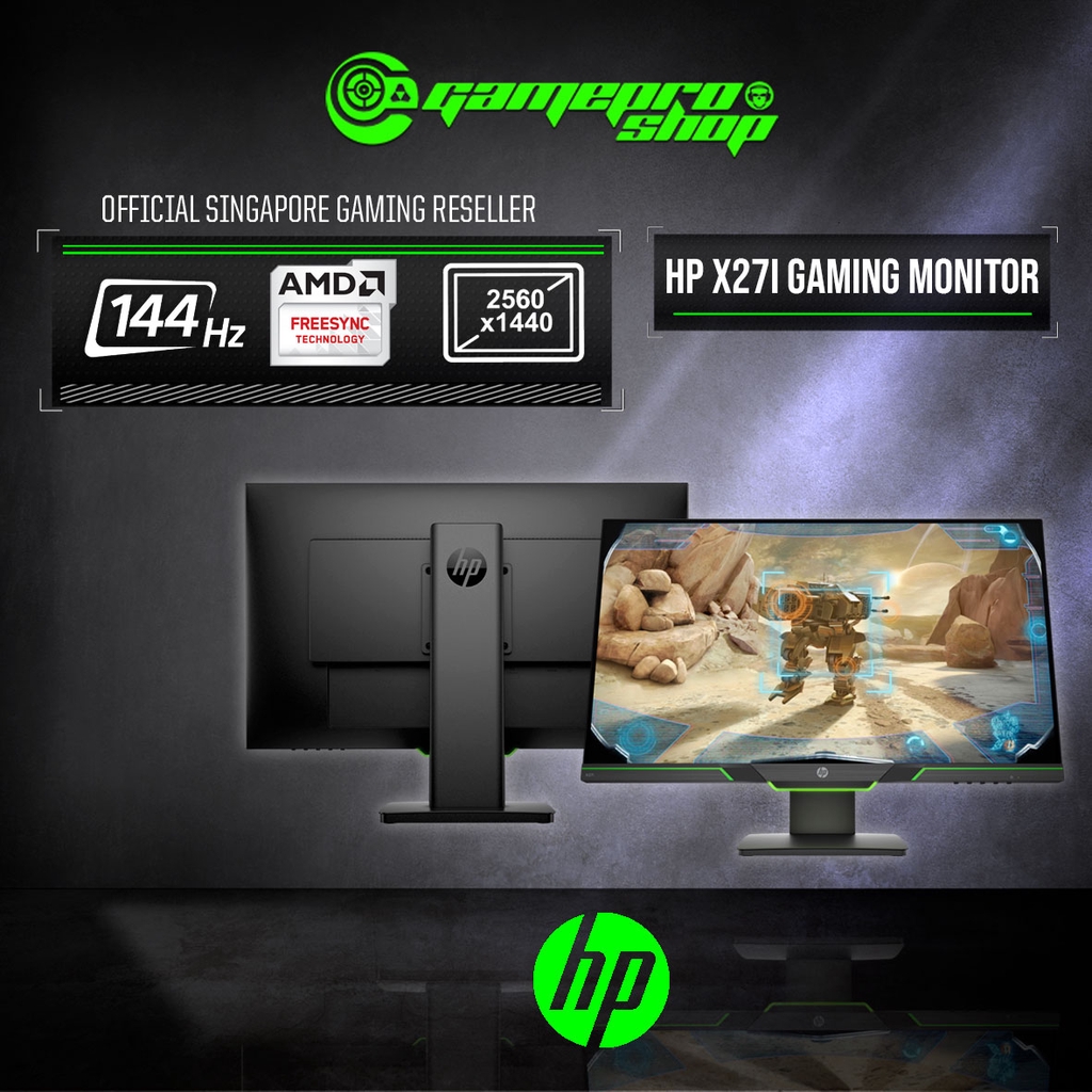 HP X27i 2K Gaming Monitor-(WQHD / IPS / 144hz / Free Sync)-(3Y ...