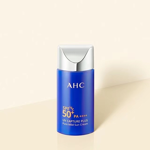 AHC Sun Block Sunscreen SPF + 50 PA +++ 50ml | UV Capture PLUS Pure Mild Sun Cream | Strong ...