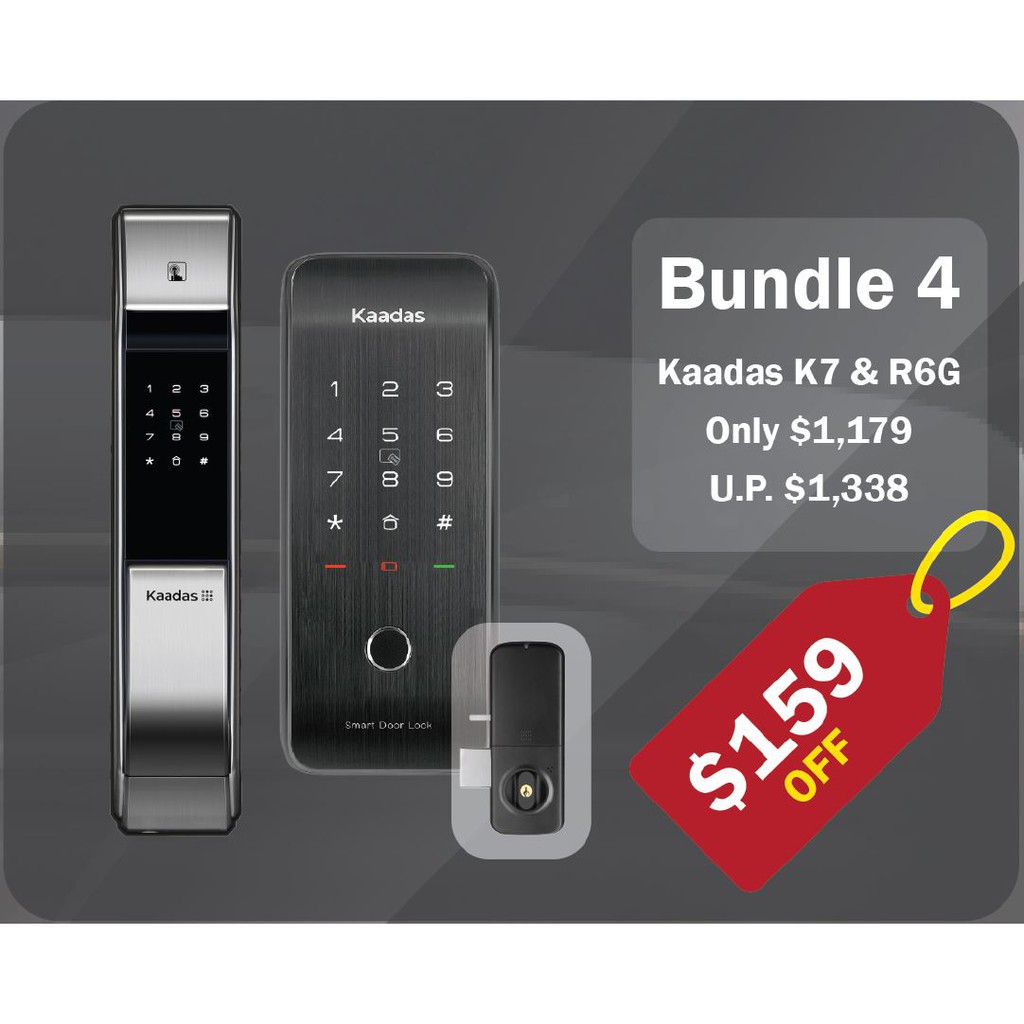 Kaadas K7 + Gate Lock Bundle (Authorised Reseller) | Shopee Singapore