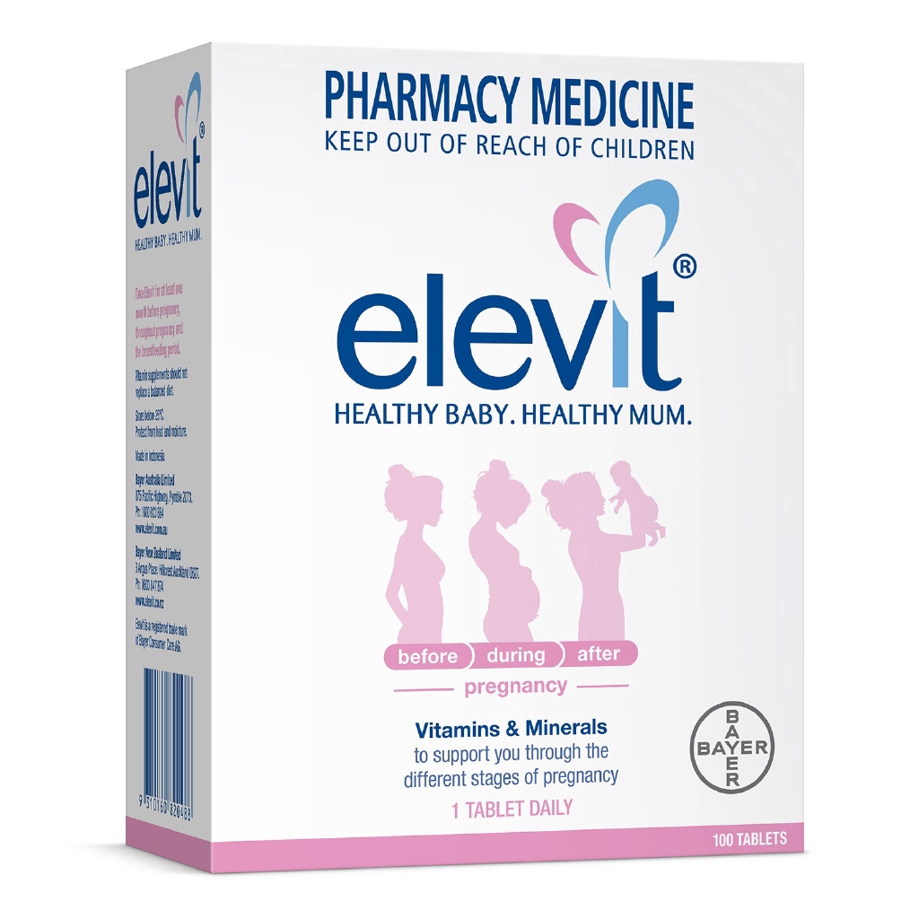 Elevit Pregnancy Multivitamin 100 Tablets | Shopee Singapore