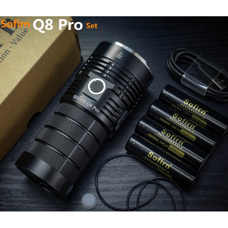 Sofirn Q8 Pro 11000 lumen Rechargeable USB-C Powerful Flashlight 4 ...