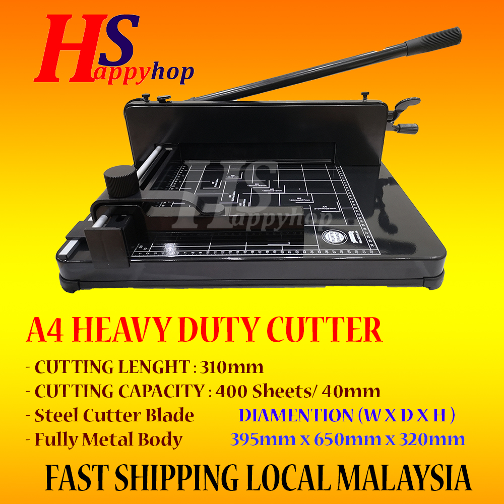 PAPER CUTTER A4- HEAVY DUTY PAPER CUTTER STAINLESS CUTTER | Shopee ...