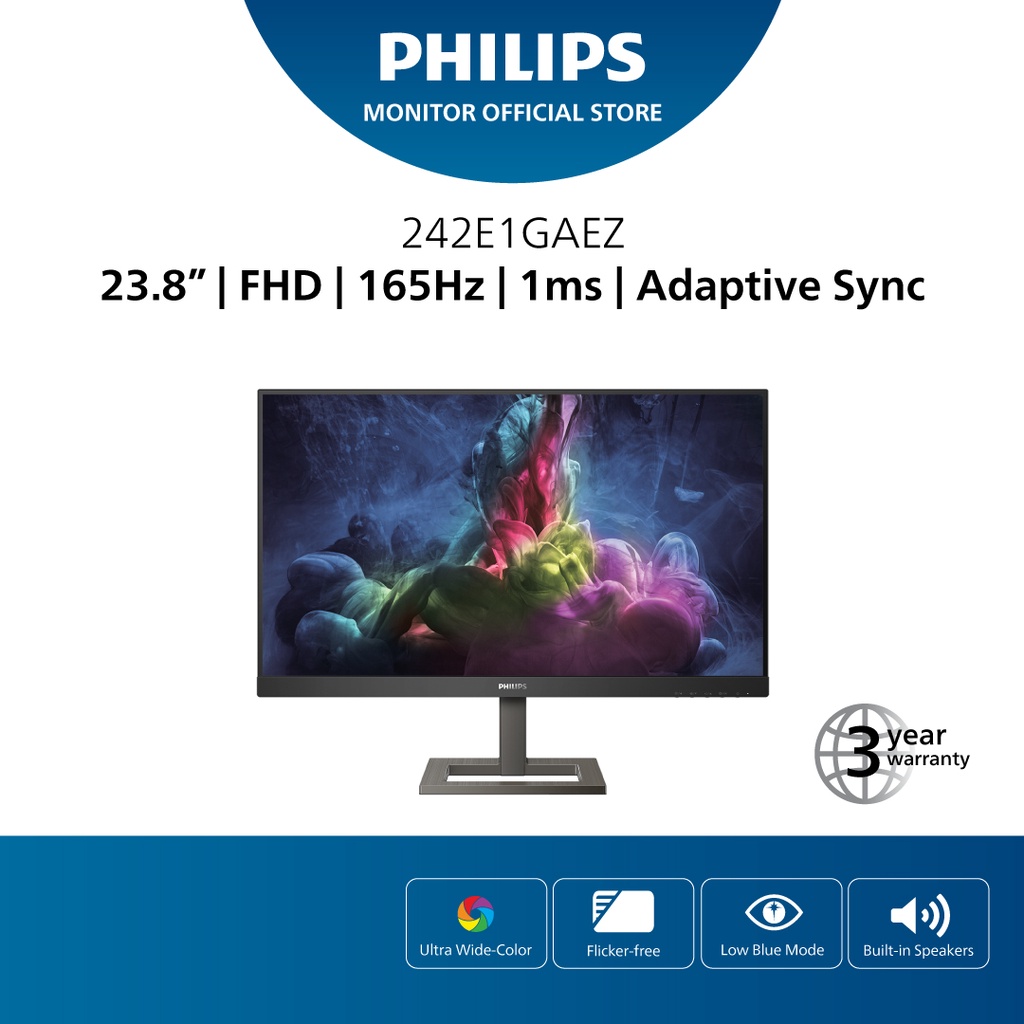 Philips 242E1GAEZ 23.8" VA 165Hz 1ms Flicker-Free LowBlue | Shopee ...