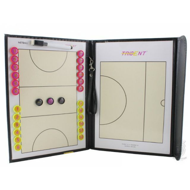 Trident Netball Magnetic Coaching Folio Coaching Board Folder File Type ...