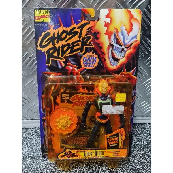 [Brand New] Marvel Toybiz Ghost Rider Action Figure With Exploding ...