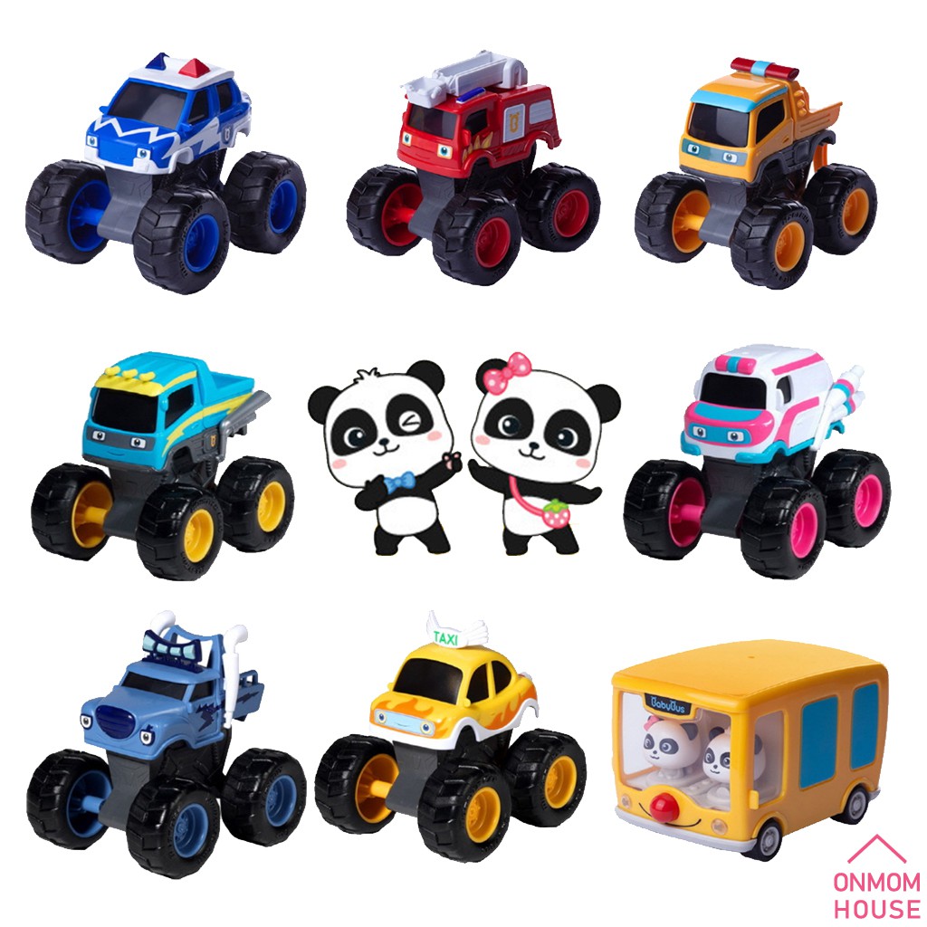 Baby Bus Panda Toy Monster Car Police Ambulance Fire Tow Dump Wolf ...