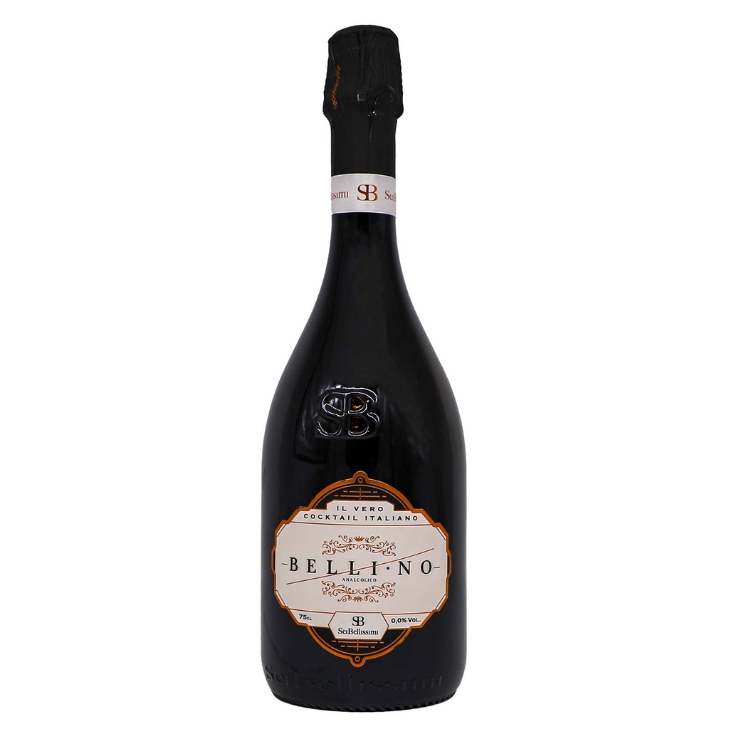 Sei Bellissimi Bellino Non-alcoholic Sparkling Wine Peach Mocktail ...