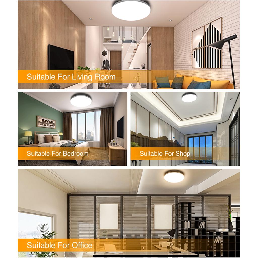 LED Lamp Ceiling Light 36W 24W 18W 13W 9W Light Surface Mounted AC 85 ...