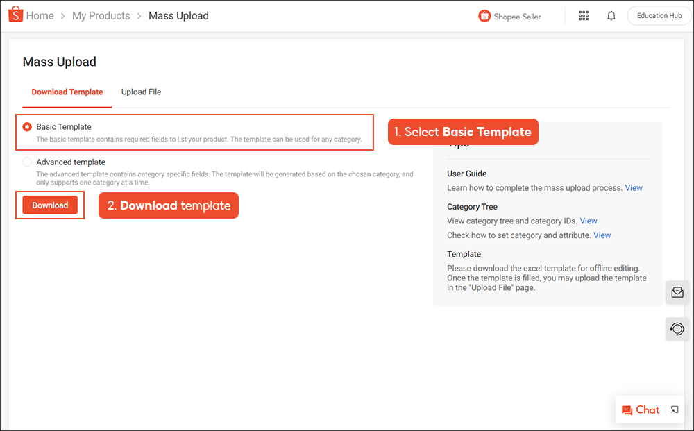 Accessing Mass Upload | MY Seller Education [Shopee]