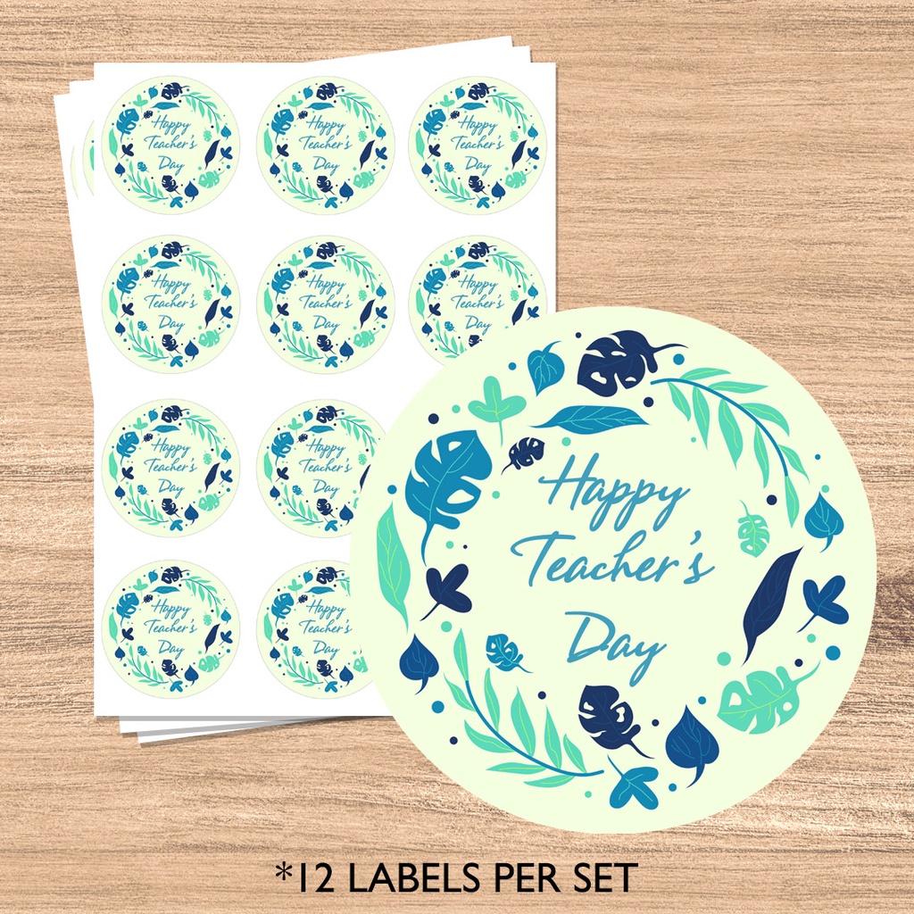 Happy Teachers Day Labels, Stickers Labels, Appreciation Day, Thank You ...