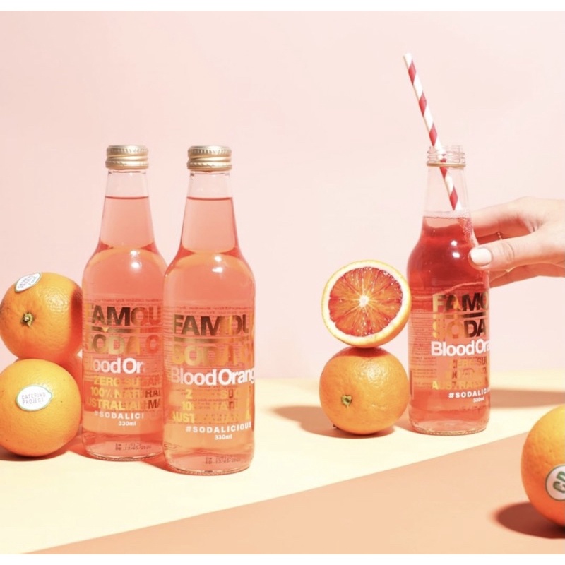 Famous Soda - Blood Orange (1 x 330ml) | Shopee Singapore