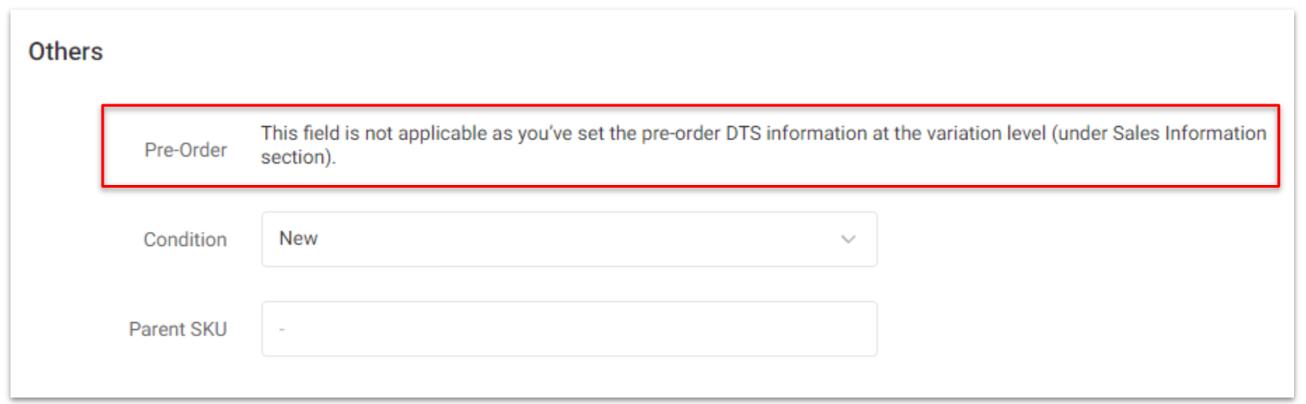 Setting Pre-order at Variation Level | Shopee MY Seller Education Hub