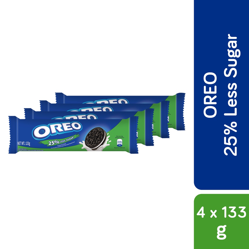 [Bundle of 4] Oreo Cream 119.6G - Original, Sandwich Cookies, Made with ...