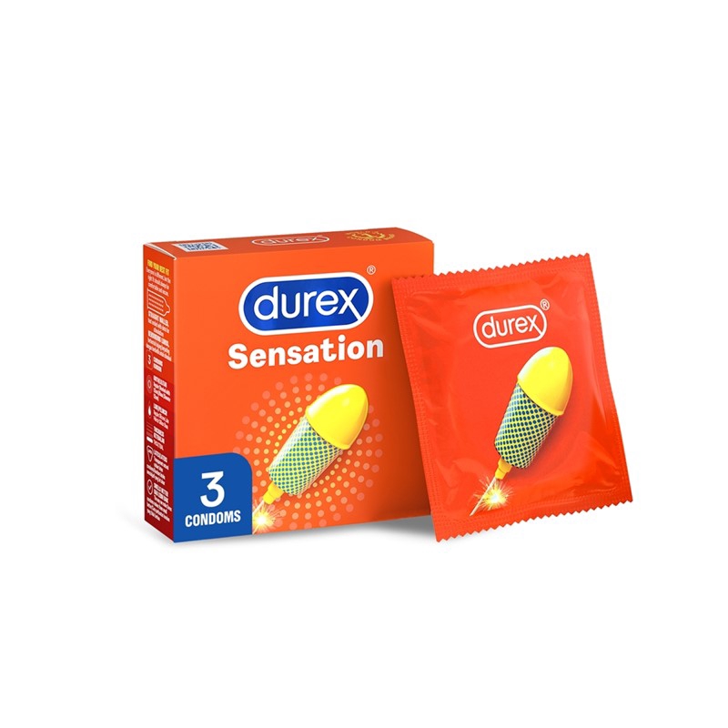 Durex Sensation Condoms 3s | Shopee Singapore