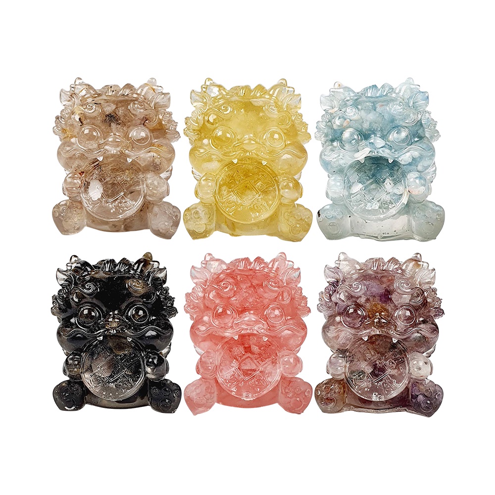 Pixiu Crystal Resin Decoration (14 Types to Choose) | Shopee Singapore