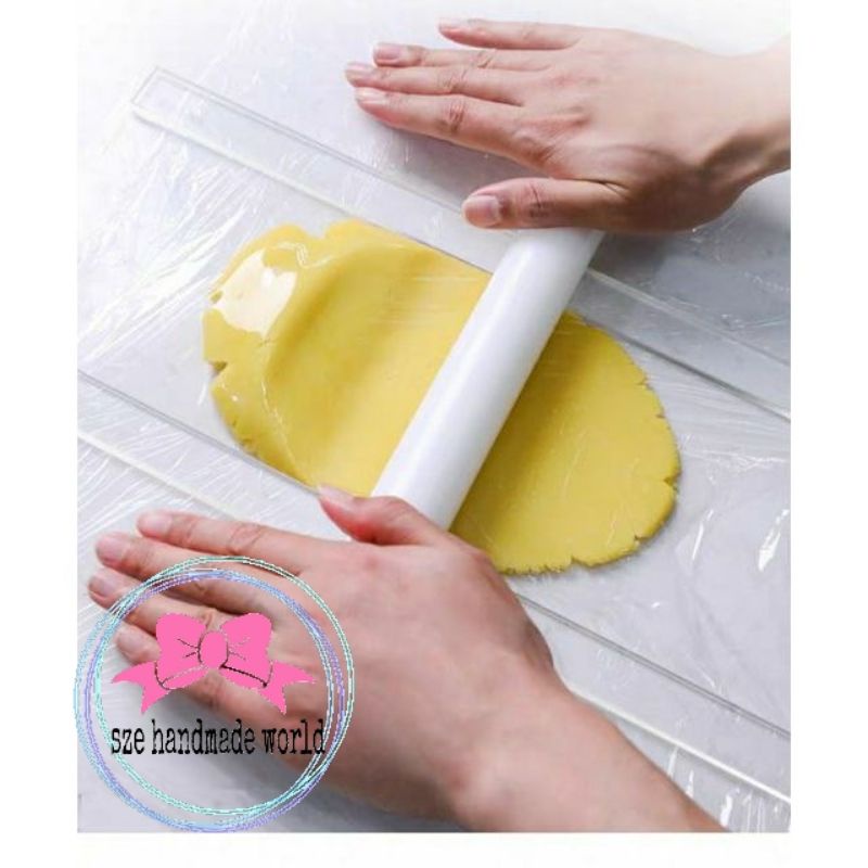 Acrylic baking spacer ruler for rolling pin pastry dough spacers ...