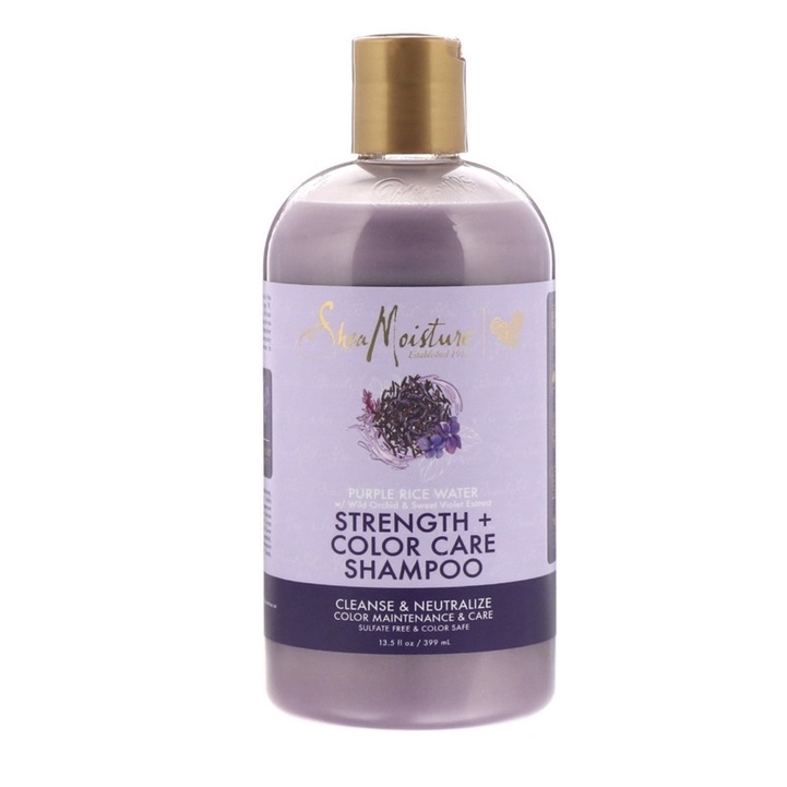 Shea Moisture Strength + Color Care Shampoo Purple Rice Water, 13.5 fl ...