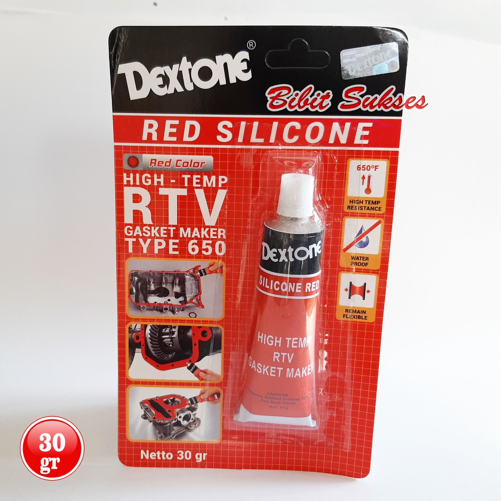 Dextone Red Silicone Gasket Glue High-Temp Type 650 30gram | Shopee ...