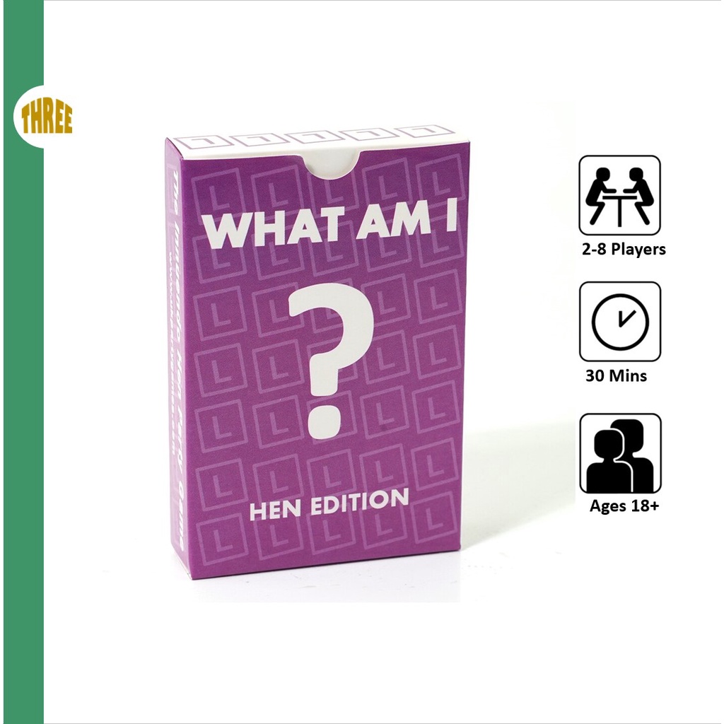 [SG STOCK]What Am I Guess Games for Adult Party Night Card Game 2 Hen ...