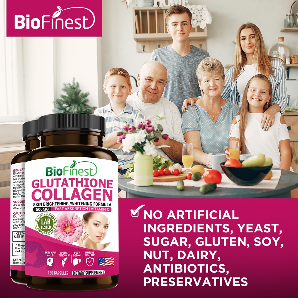 Biofinest L Glutathione Collagen 500mg Supplement - Vitamin C ...