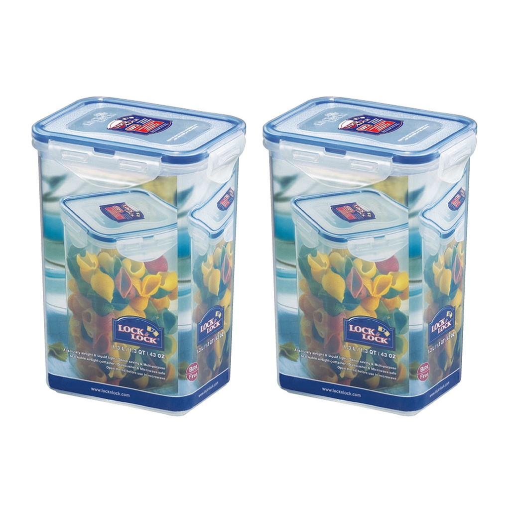 Lock & Lock Classic Food Container 1.3L 2 Pcs (HPL-809x2) | Shopee ...