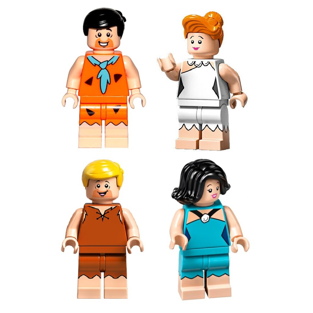 Original Lego Ideas - Flintstones Set of 4 Minifigures Fred Wilma Betty ...
