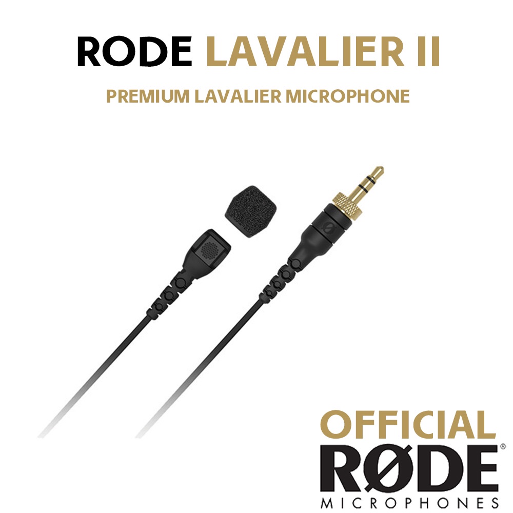 Rode Lavalier II Lavalier 2- Omnidirectional Lavalier Go Lapel ...