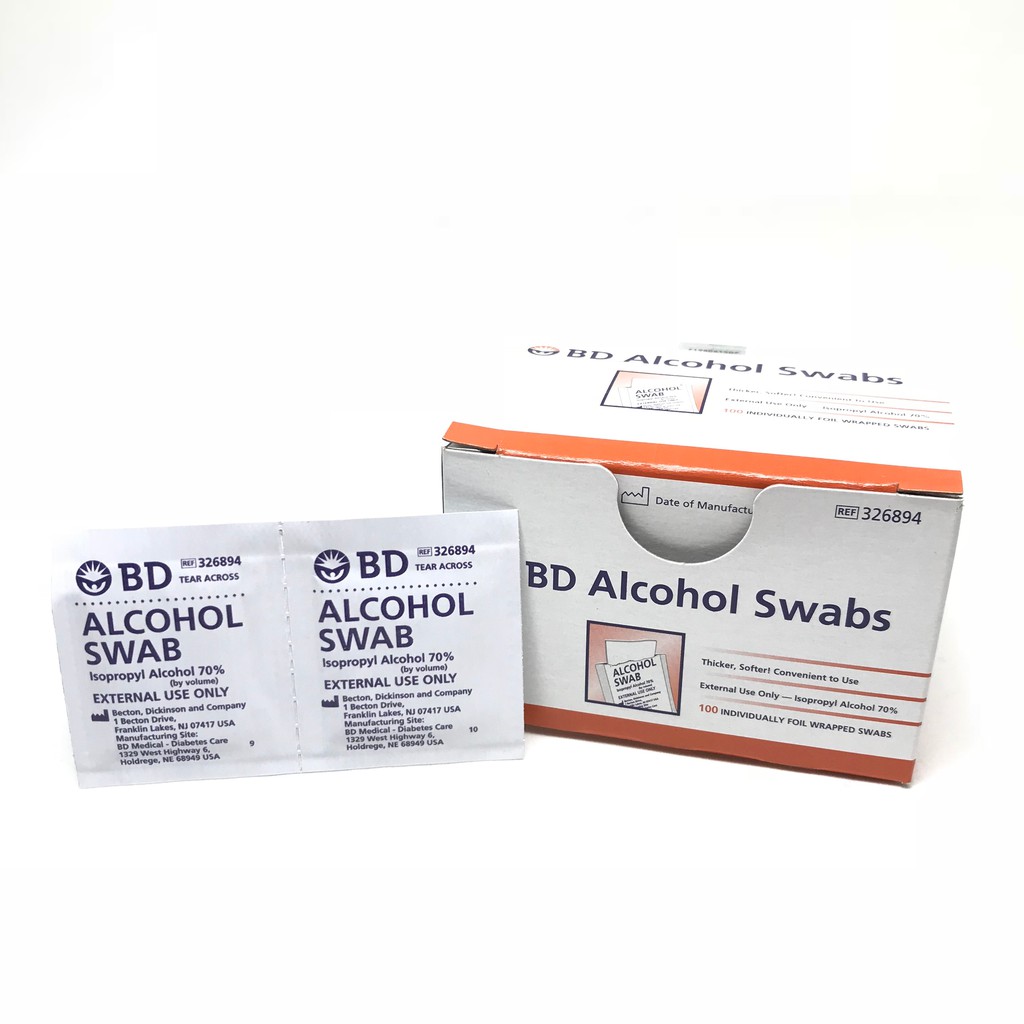 BD Alcohol Swabs 100's | Shopee Singapore