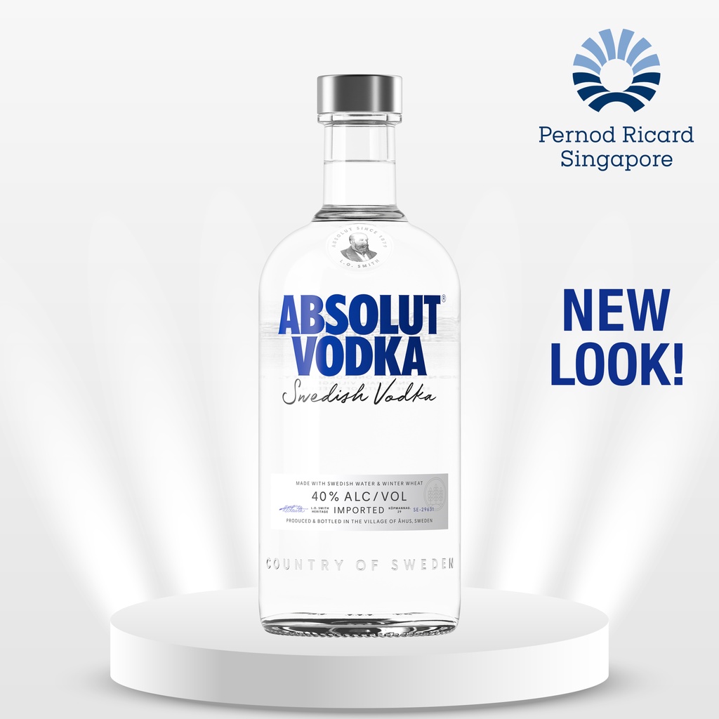 [Official Store] Absolut Vodka Blue (Original) 700ml - Rich, Smooth And ...