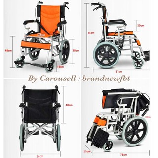 wheelchair foldable lightweight pushchair elderly patient wheelchair ...