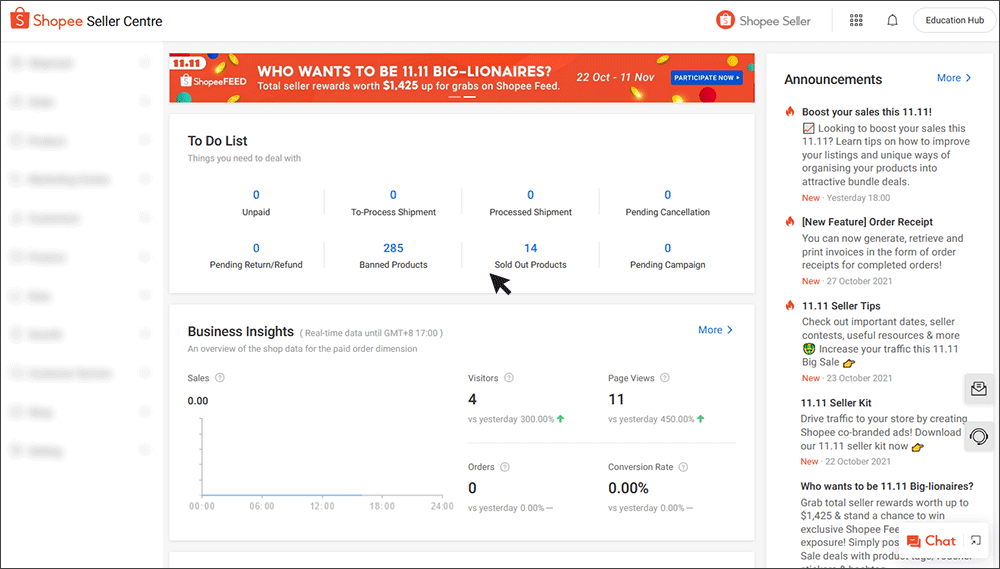 Accessing Shopee Seller Chat | Shopee SG Seller Education Hub