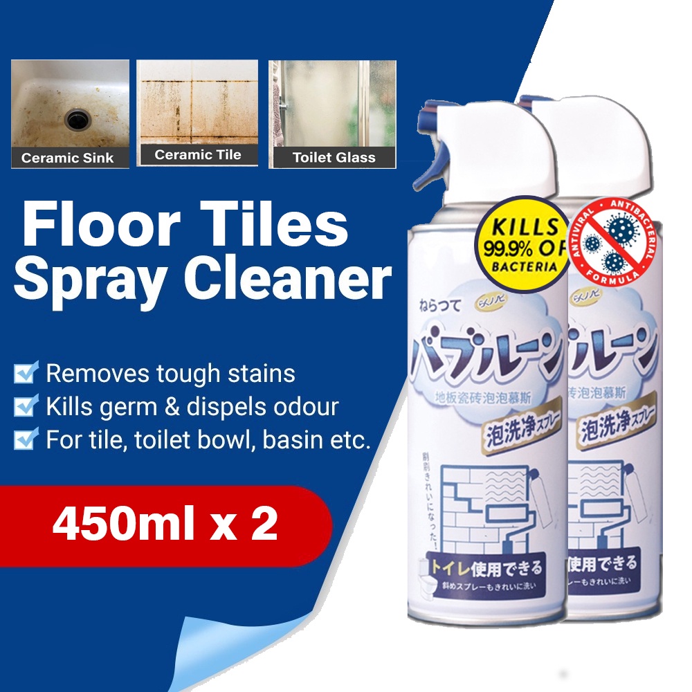 450ml Floor Tile Bubble Mousse Cleaner Spray | Multi-Purpose Foam ...