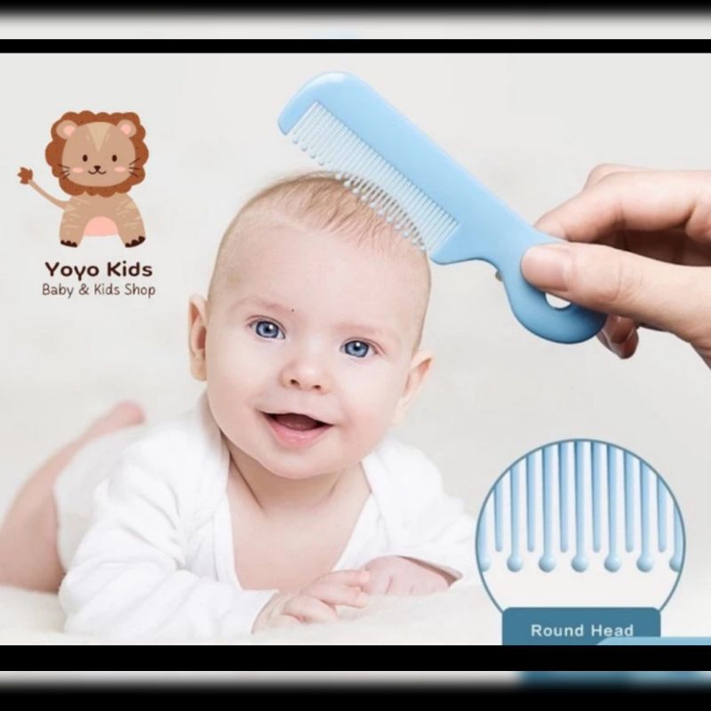 Children's Comb Blunt Baby Comb Safe On The Scalp | Shopee Singapore