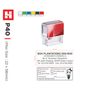 SAME DAY POS * Rubber Stamp * COLOP Printer Line | Round Stamp Self ...