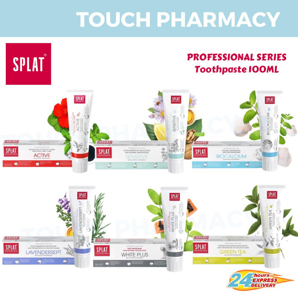 SPLAT Professional Series Toothpaste (100ML) - Active / Sensitive ...