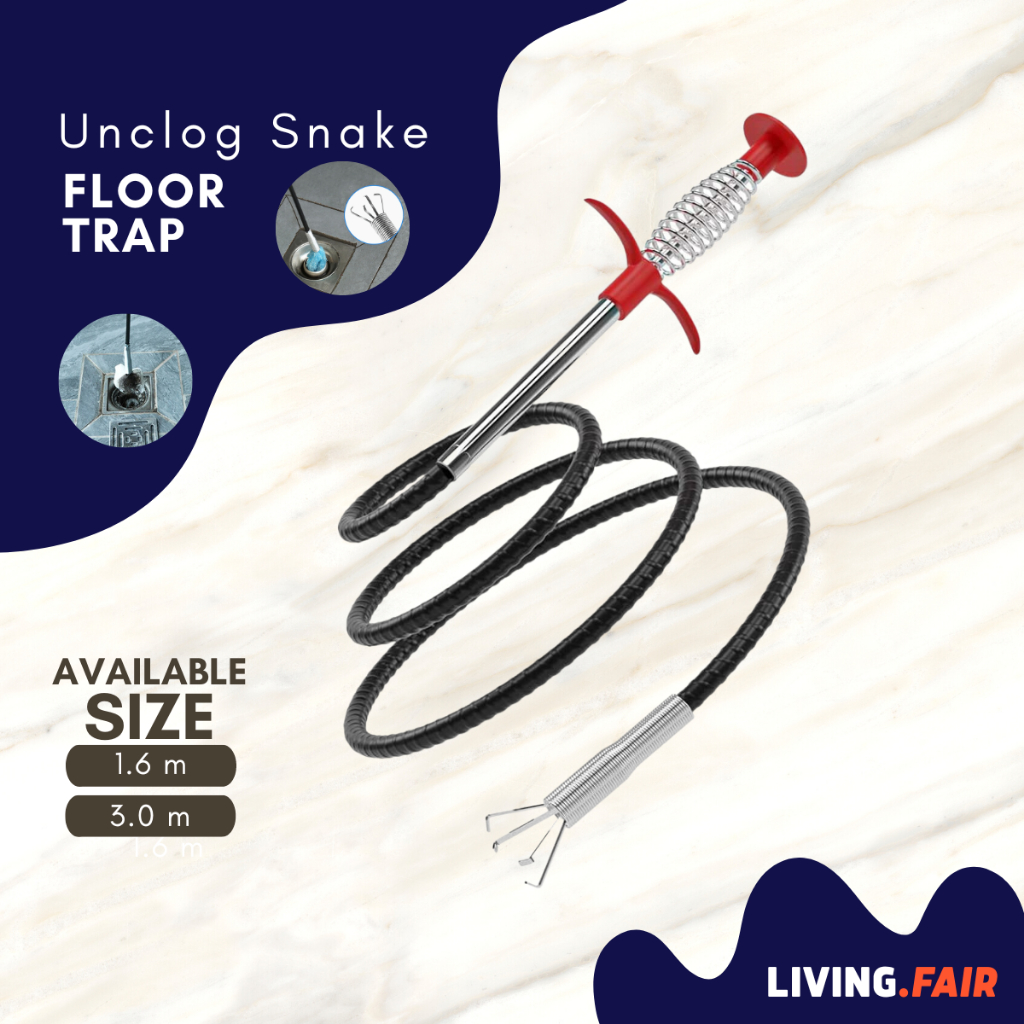 Living Fair Drain Unclog Flexible Snake Rod With Gripping Hand Unclog ... Living Fair Drain Unclog Flexible Snake Rod With Gripping Hand Unclog ...