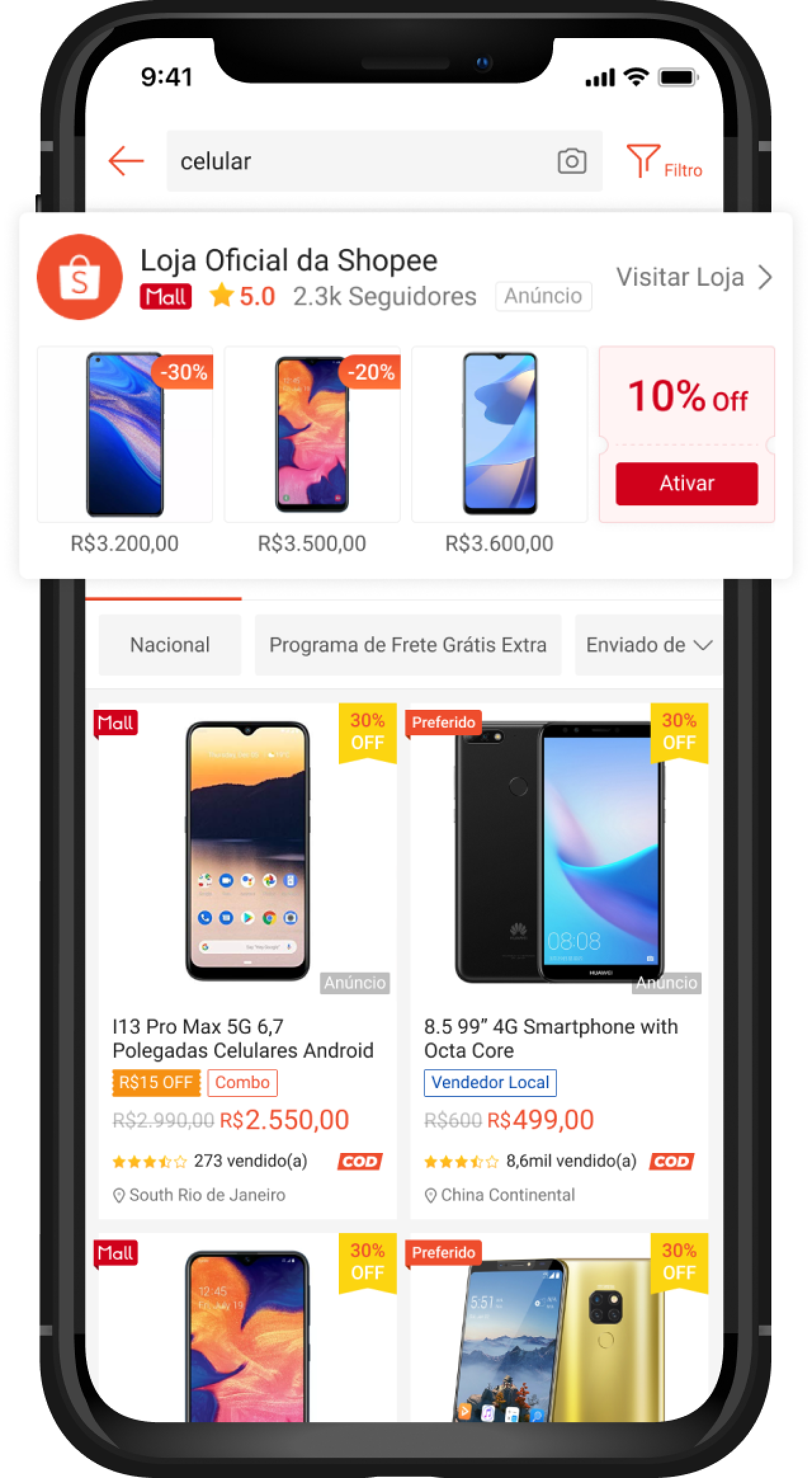 Apresentando diferentes tipos de anúncios na Shopee | Anúncios Shopee ...