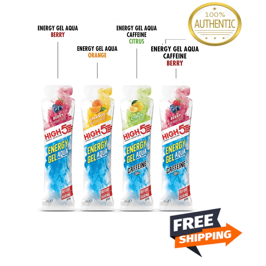 HIGH5 Energy Gel Aqua 10 Pack (Select Flavour) | Shopee Singapore