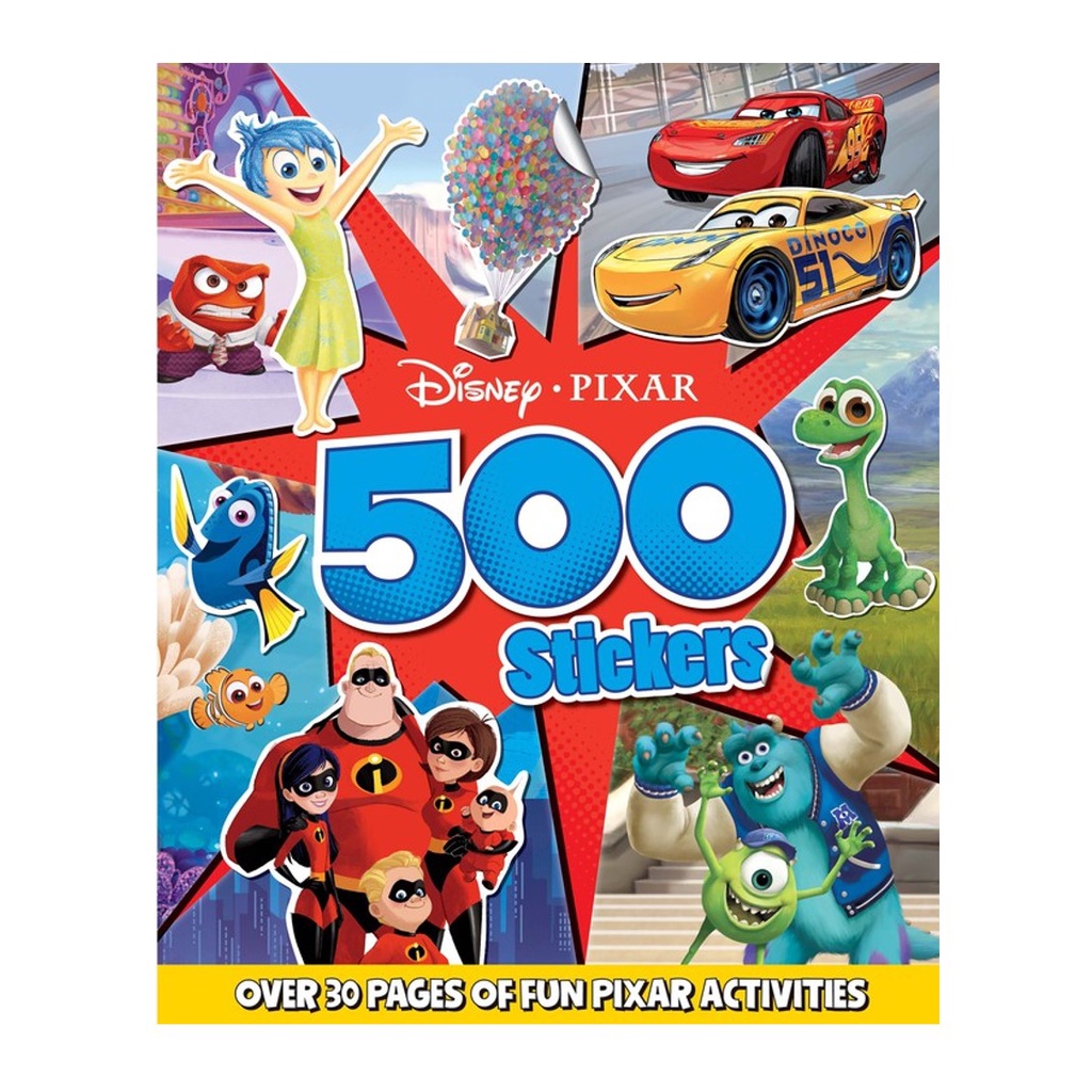 Disney Pixar 500 Stickers Activity Book With Activities & Puzzles For ...
