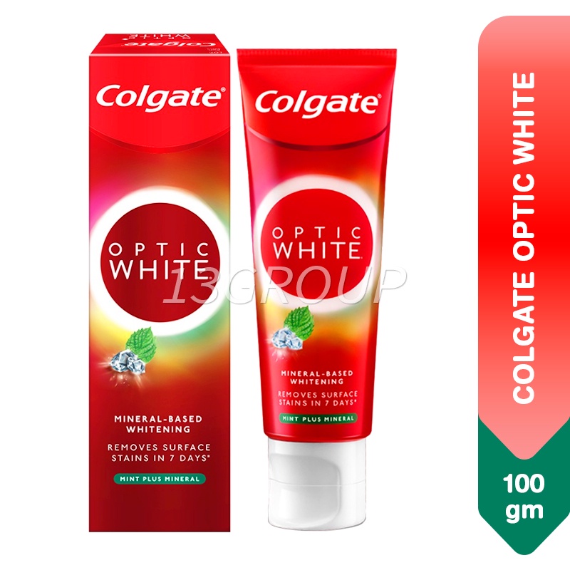 Colgate Optic White Mint Plus Mineral, 100g | Shopee Singapore