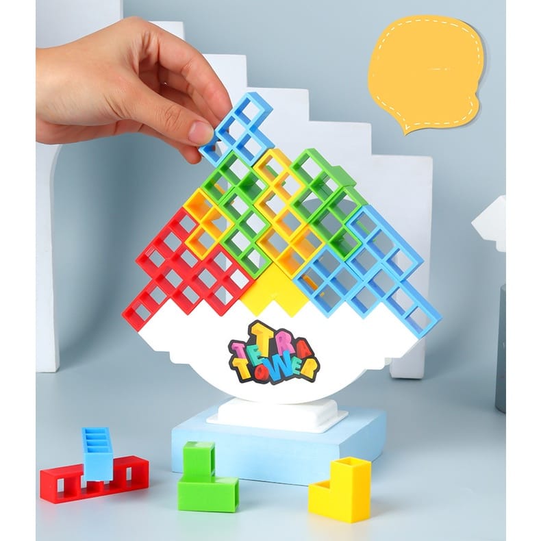 Gu Toy Tetra Tower/Tertis Tower/Balance Tetris/Toy Card Balance Tower ...