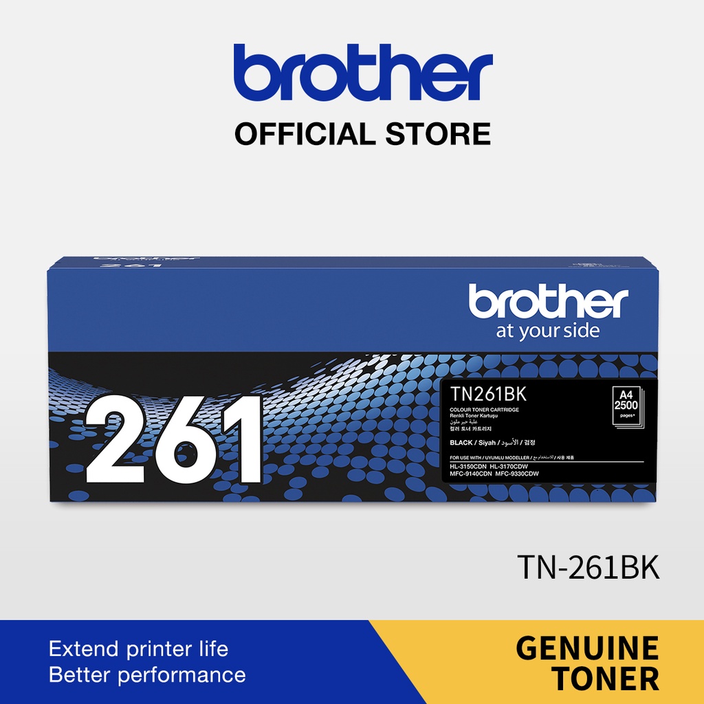 Brother TN-261 Cyan / Magenta / Yellow / Black Original Colour Toner ...