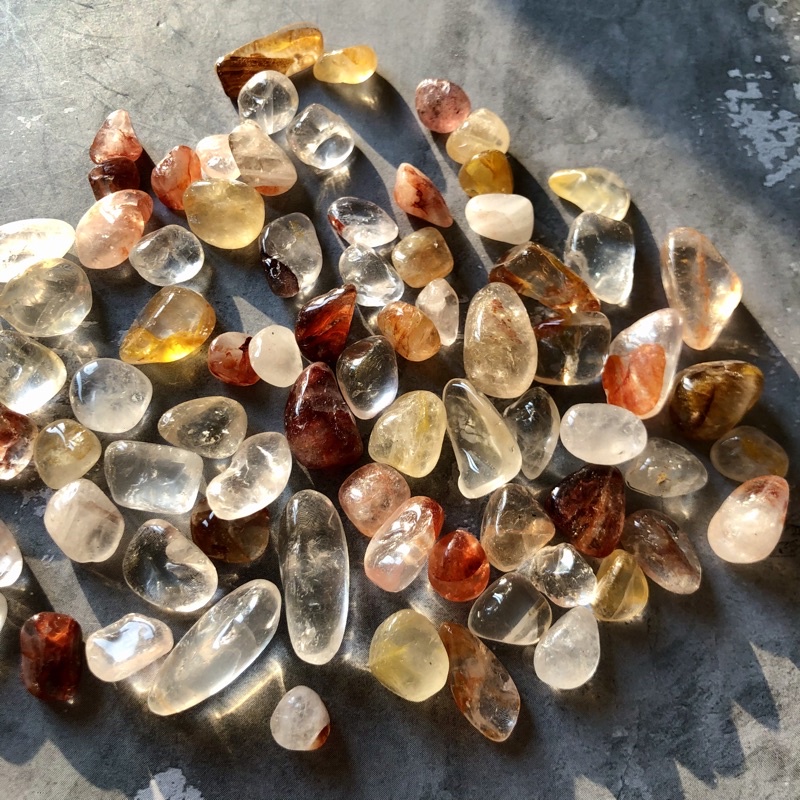 Red Fire Quartz Yellow Hematoid Chips Crystal (10gr) | Shopee Singapore