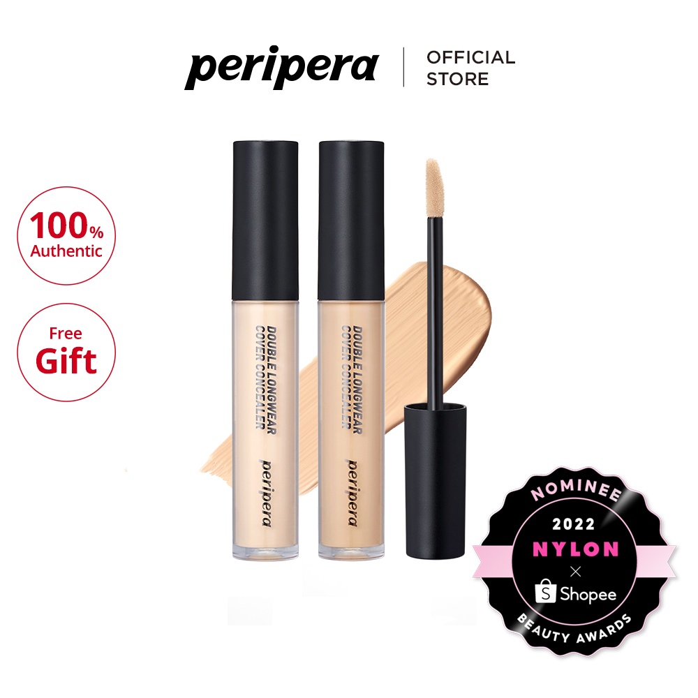 [PERIPERA] Double Longwear Cover Concealer 5.5g | Shopee Singapore