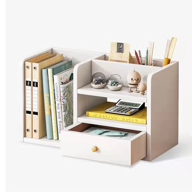 YOULITE Simple Student Desk Storage Shelves Small Bookshelf Economic ...