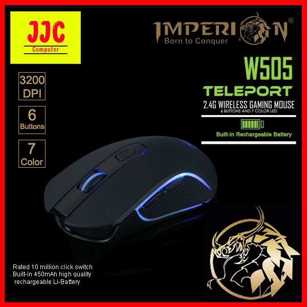 IMPERION W505 TELEPORT | WIRELESS GAMING MOUSE WITH RGB | Shopee Singapore