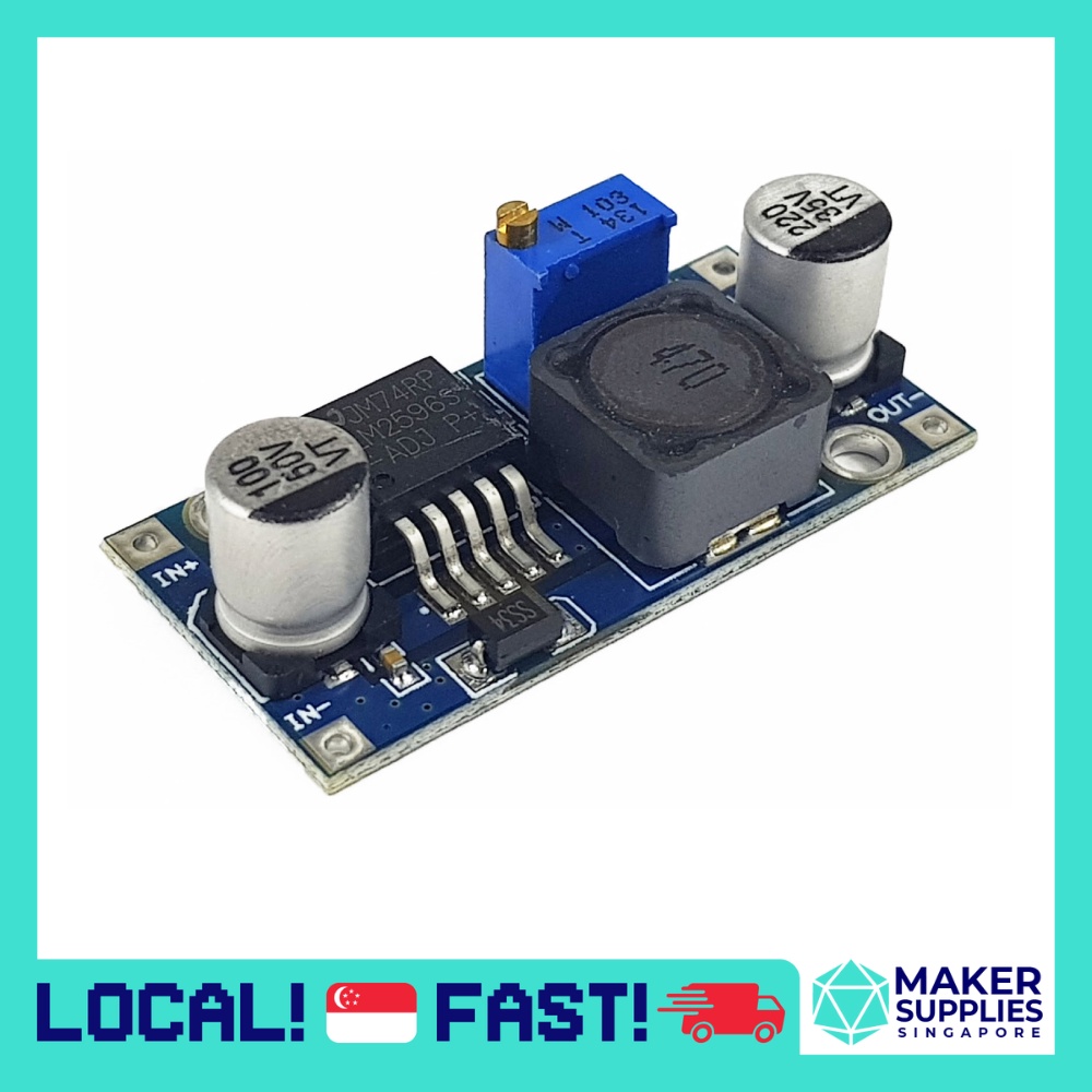 LM2596 DC-DC Adjustable Step Down Converter Buck Converter Module HW ...