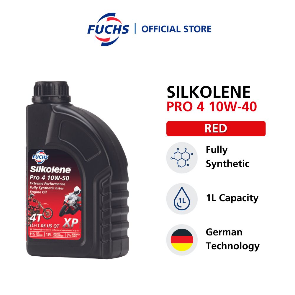 Silkolene Pro 4 10W50 4T Motorcycle Engine Oil 1L Fully Synthetic Ester ...